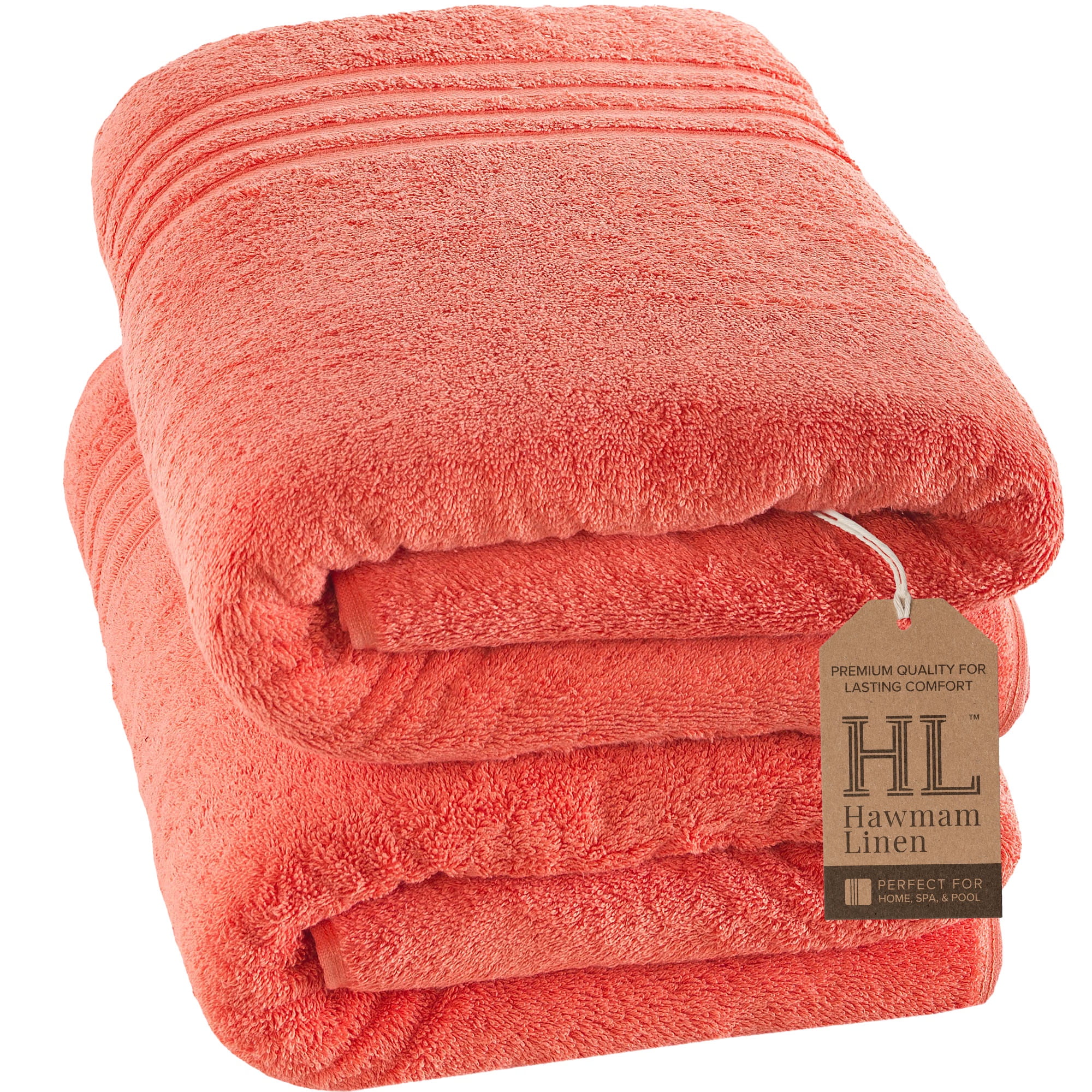 Jumbo Large Bath Sheets Towels 2 Pack Soft and Absorbent, 100% Cotton ...