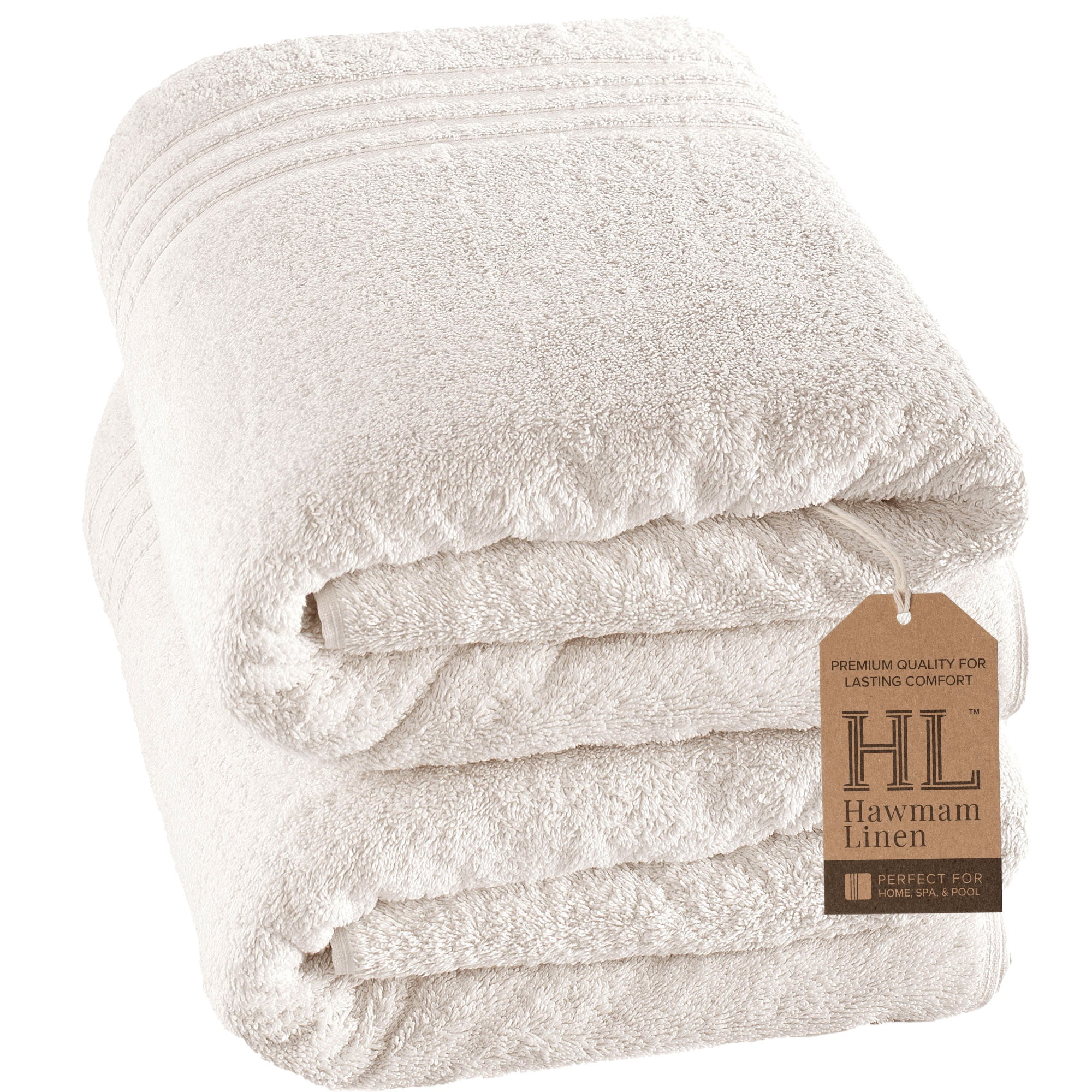 Jumbo Large Bath Sheets Towels 2 Pack Soft and Absorbent, 100% Cotton ...