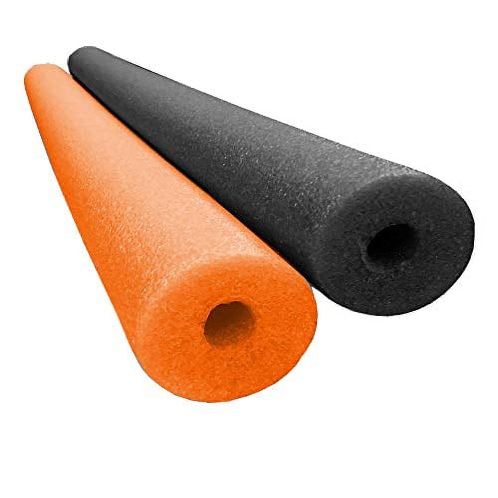 Jumbo Lightweight Unisex Pool Noodle, Foam, Orange And Black, 55", 2 ...