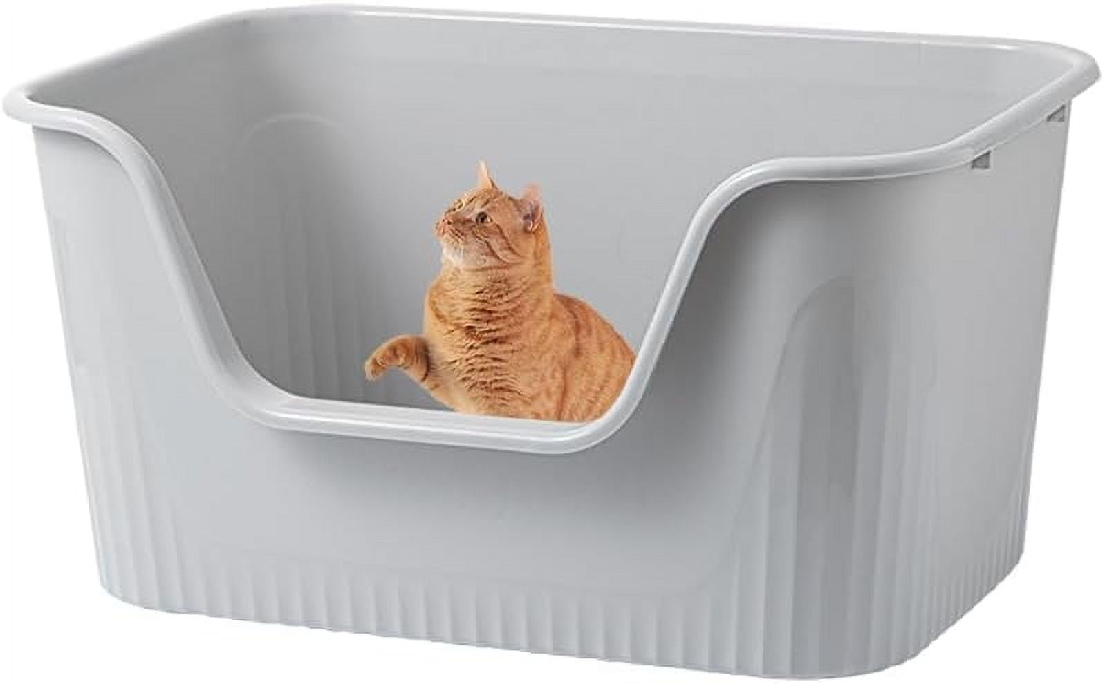 Jumbo Litter Box, XL Litter Boxes for Big Cats, Extra Large Space, High ...