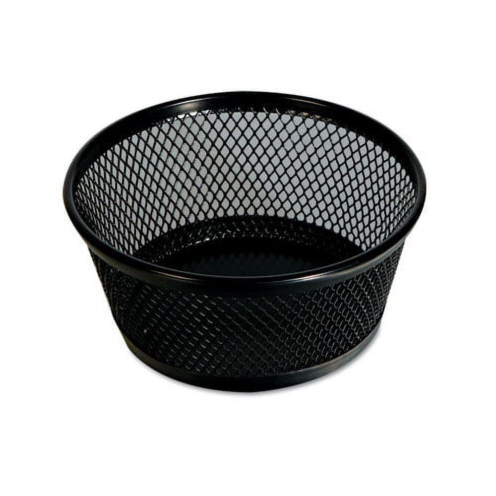 Jumbo Mesh Storage Dish, 4.38" Diameter x 2"h, Black | Bundle of 10 ...