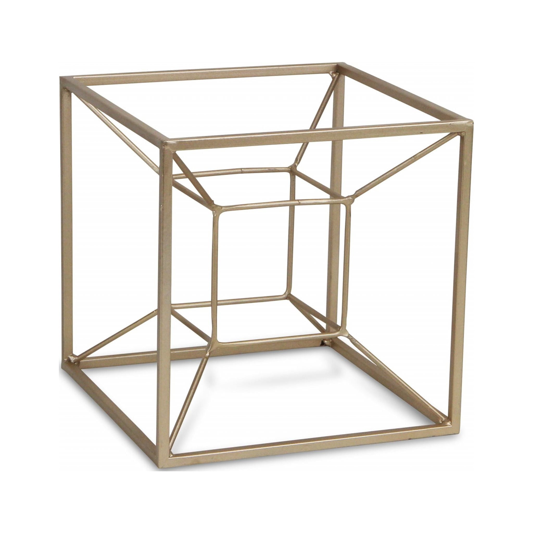 Jumbo Metal 3D Cube Decorative Sculpture - Walmart.com