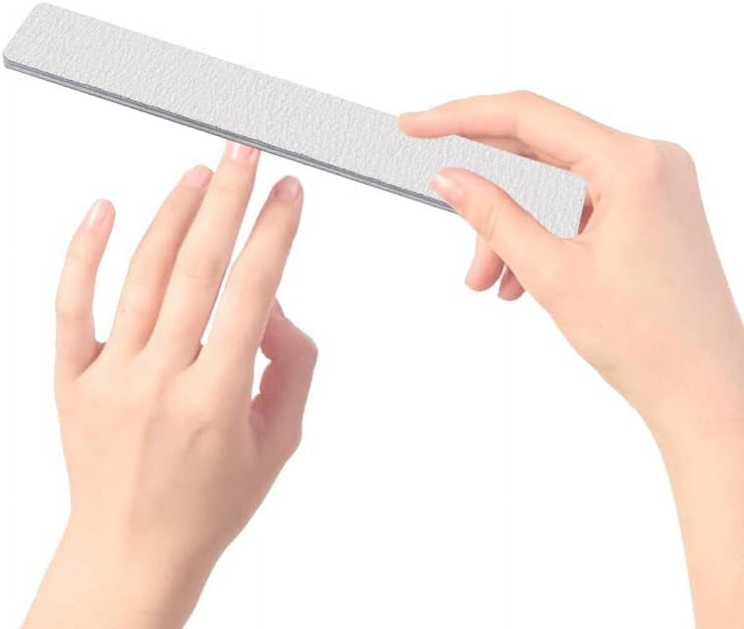 Jumbo Nail File 50 PCS Professional Double Sided 100/180 Grit Nail ...