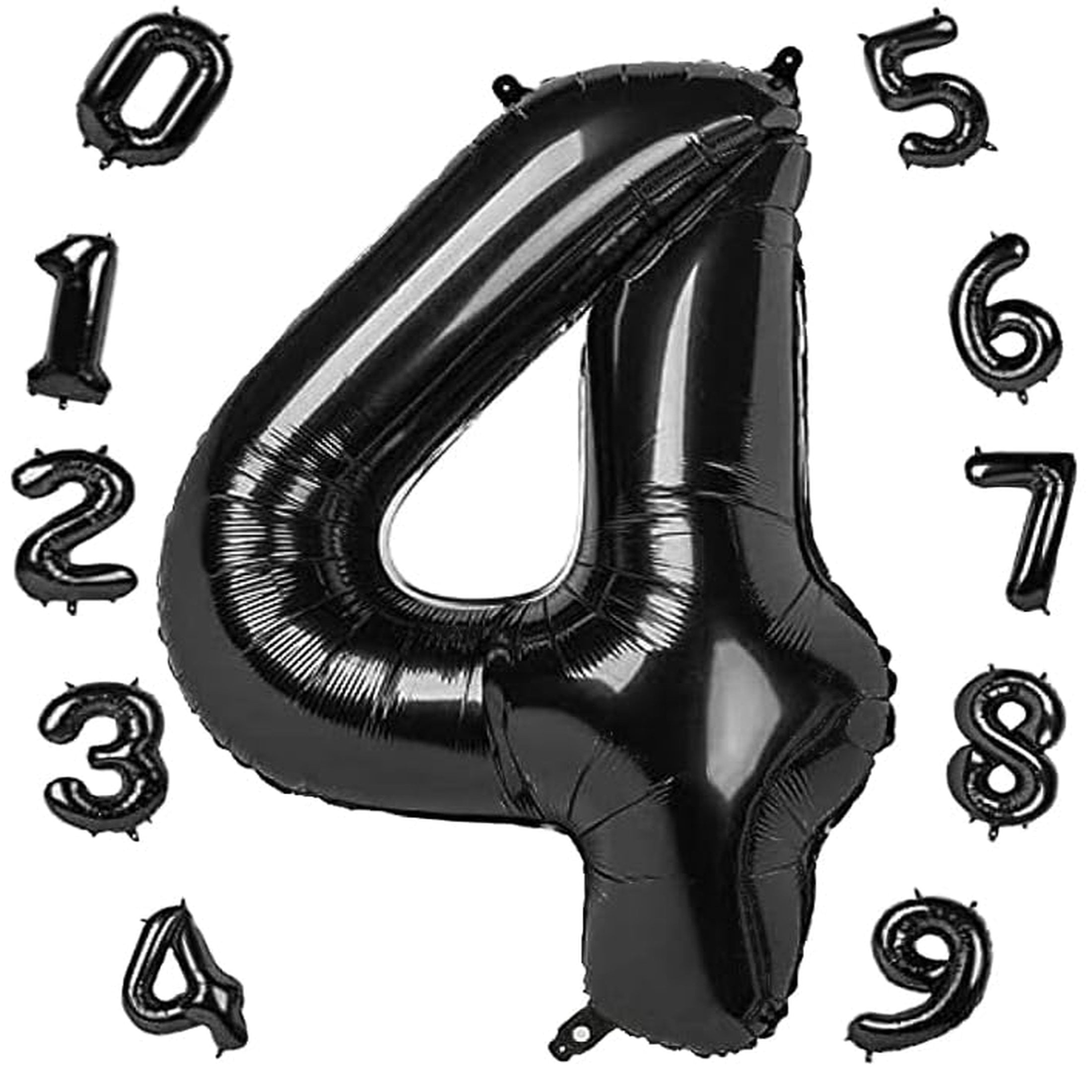 Jumbo Number 4 Balloon - Giant Helium Balloons for Birthdays ...