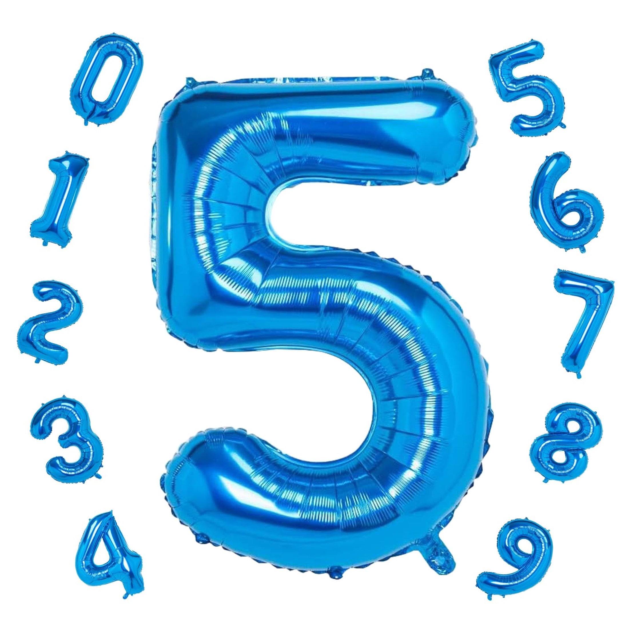 Jumbo Number 5 Balloon - Big Helium Balloons for Birthdays, Graduations ...