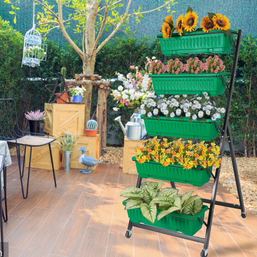 Jumbo Outdoor Vertical Raised Garden Vege Bed Elevated Planter Box ...