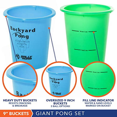 Jumbo PREMIUM Beer Pong Set for Outdoors by Rally and Roar - Dual ...
