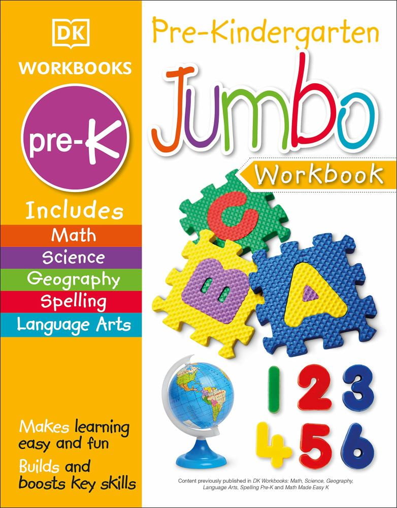 Jumbo Pre Kindergarten Workbook (Paperback) - Walmart.com