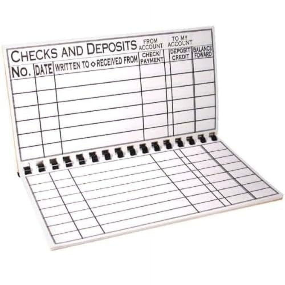 Jumbo Print Check Register Book - Large Print, Easy-to-Read, Spiral ...