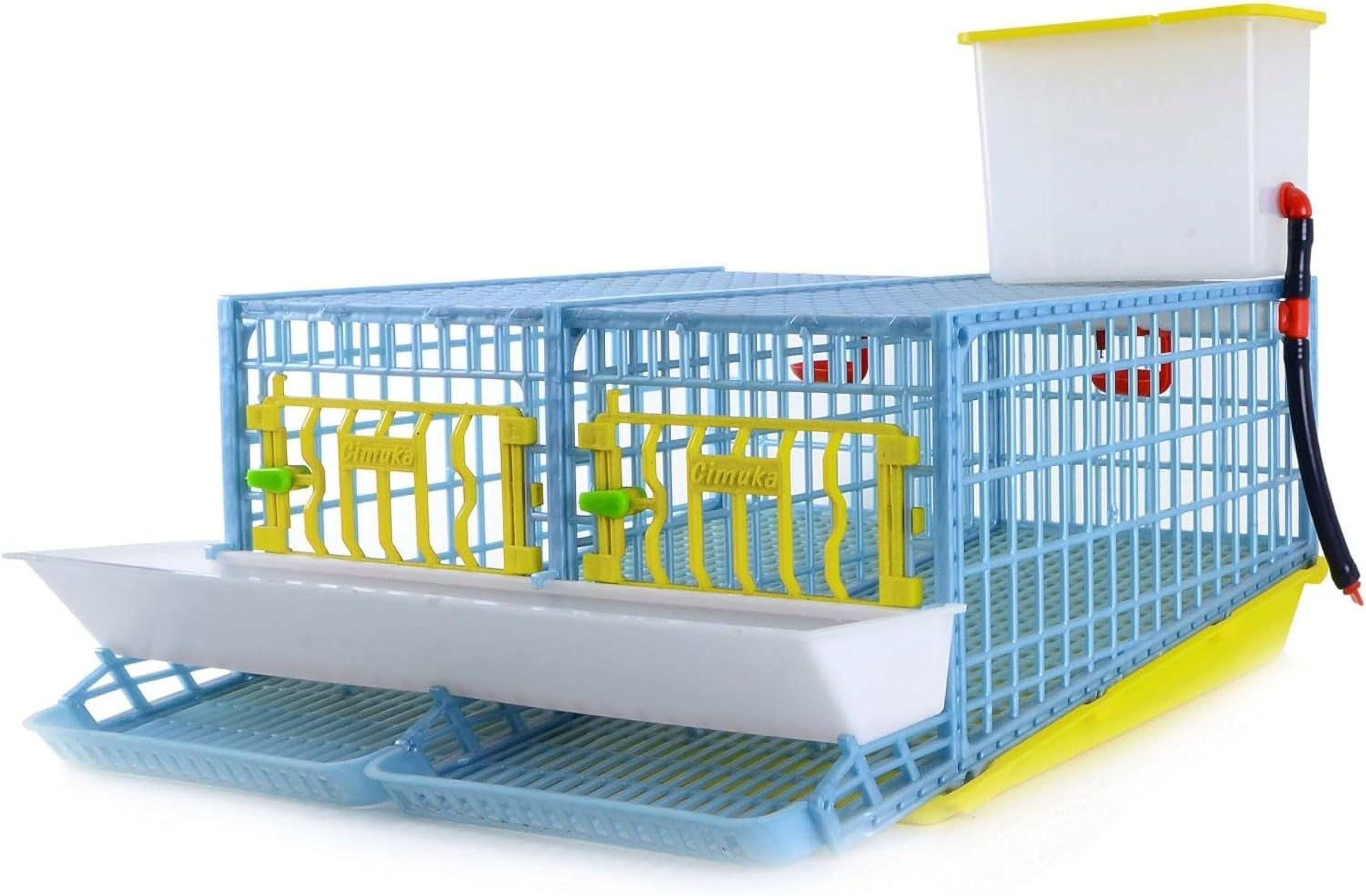 Jumbo Quail Breeding Cage Indoor: 2 Section Quail Coop, Quail Pens Easy ...