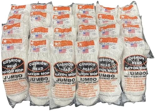 Jumbo Rayon Replacement Mop Head 24-Pack : Health & Household - Walmart.com