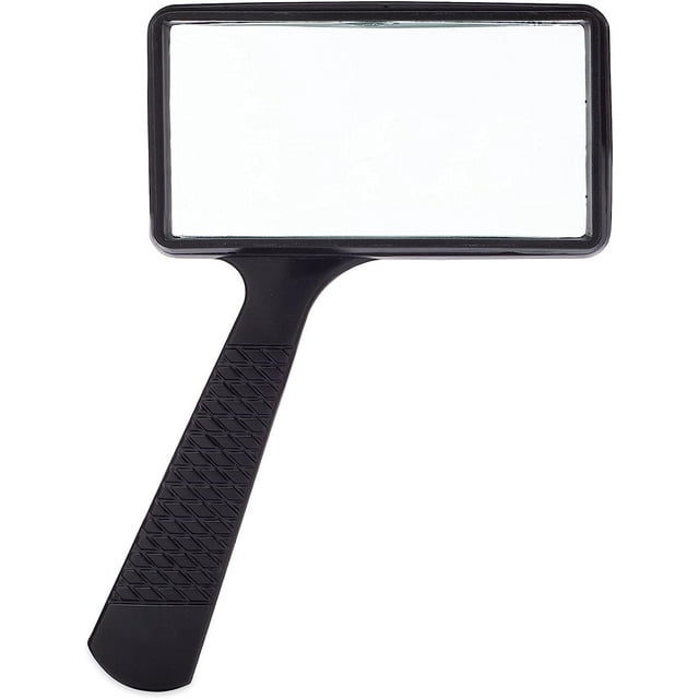 Jumbo Rectangular Handheld Magnifying Glass (3X Magnification ...