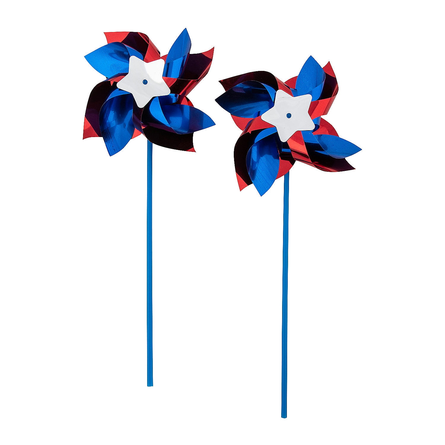 Jumbo Red & Blue Pinwheels - 12 Pieces - Walmart.com