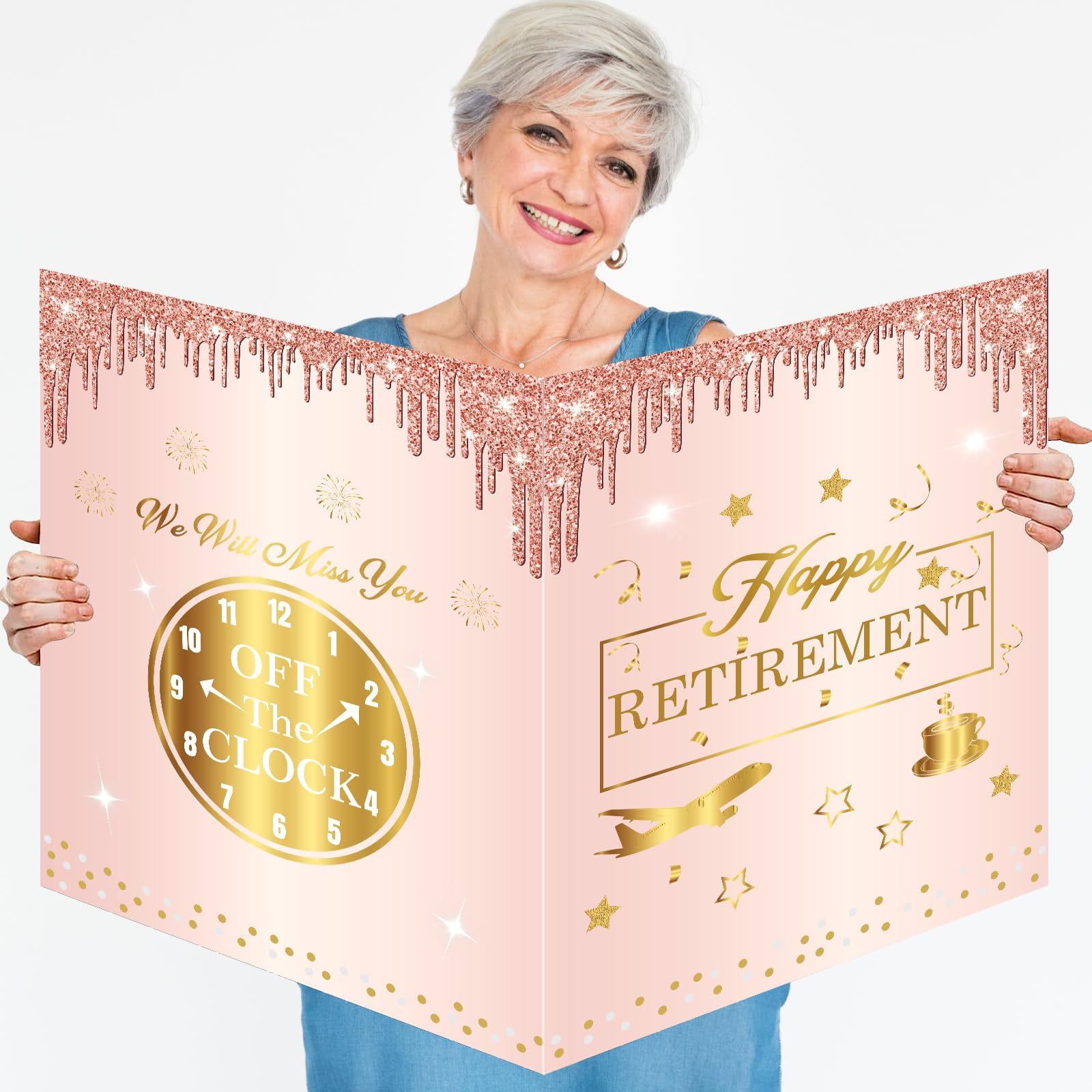 Jumbo Retirement Party Decorations,Extra Large Retirement Card for ...
