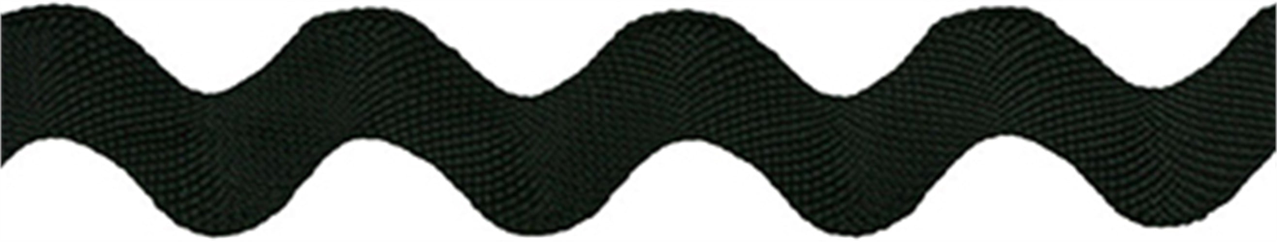 Jumbo Rick Rack Trim 1-1/8"X6ft-Black, Pk 2, Decorative Trimmings ...