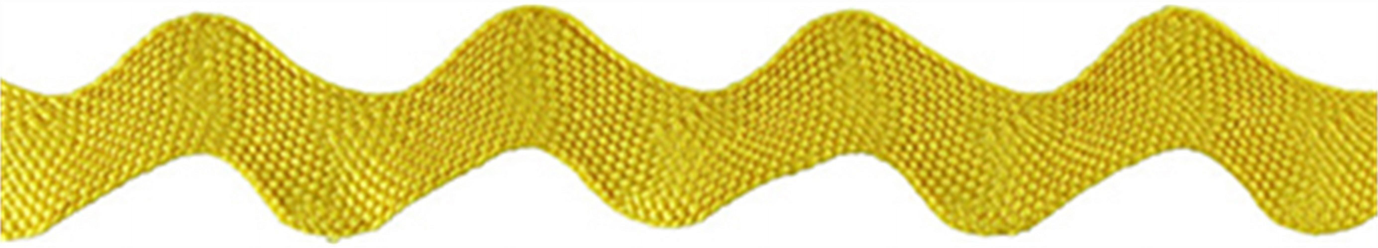 Jumbo Rick Rack Trim 1-1/8"X6ft-Yellow, Pk 2, Decorative Trimmings ...