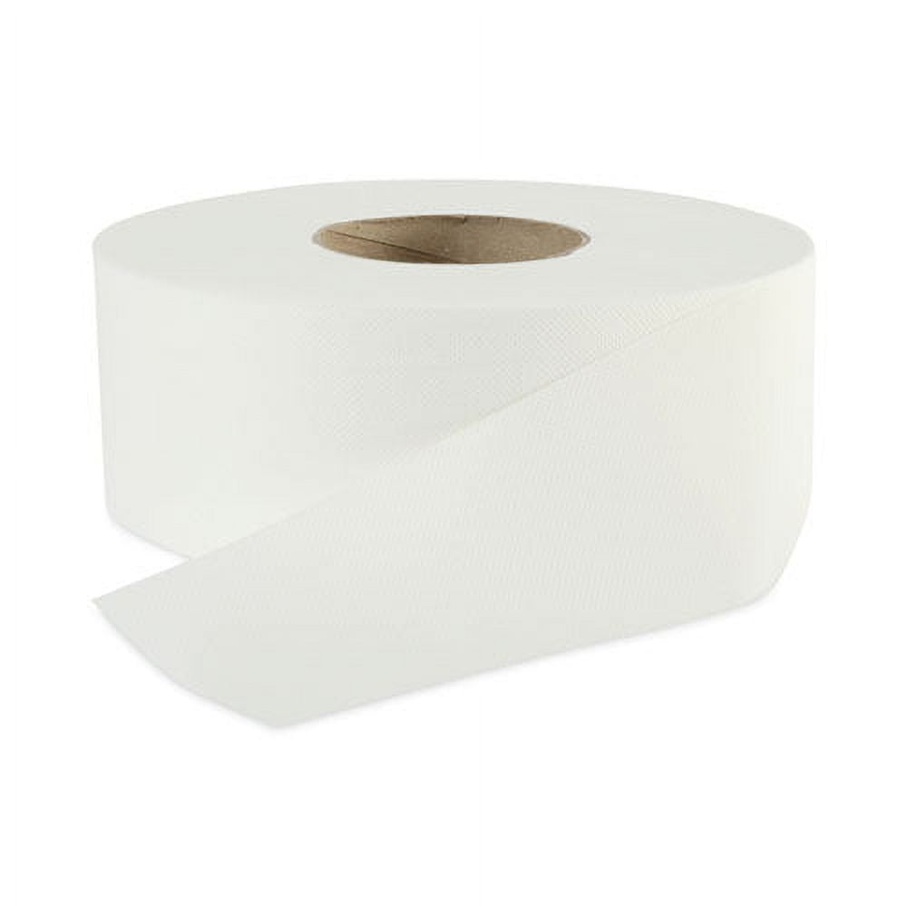 Jumbo Roll Bathroom Tissue, Septic Safe, 2-Ply, White, 3.2" X 525 Ft ...