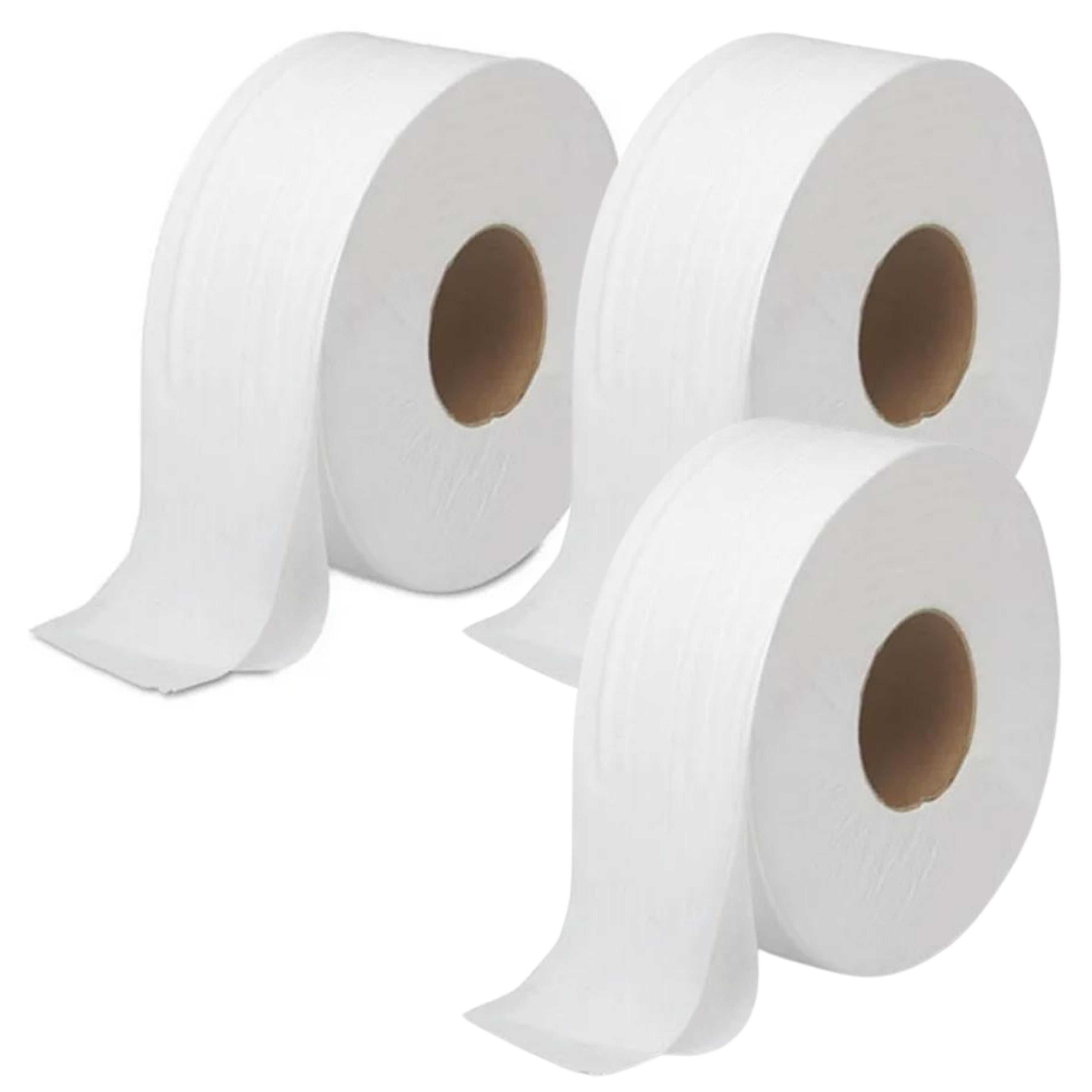 Jumbo Roll Toilet Paper 2-Ply, White (Case Pack Of 3 Rolls) 1000 Sheet ...