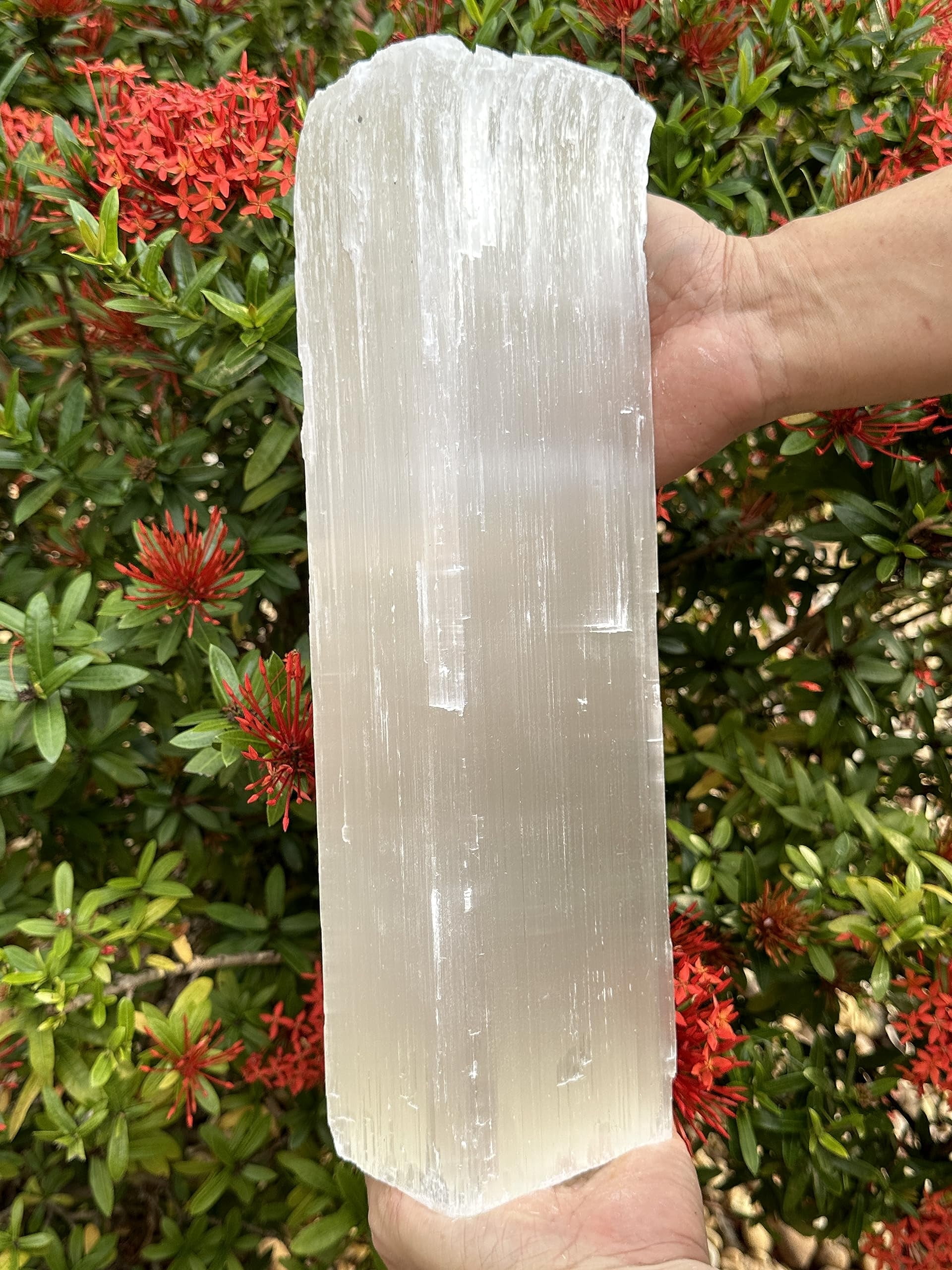 Jumbo Selenite Log, Natural White Crystal Huge Selenite Log, Giant Raw ...