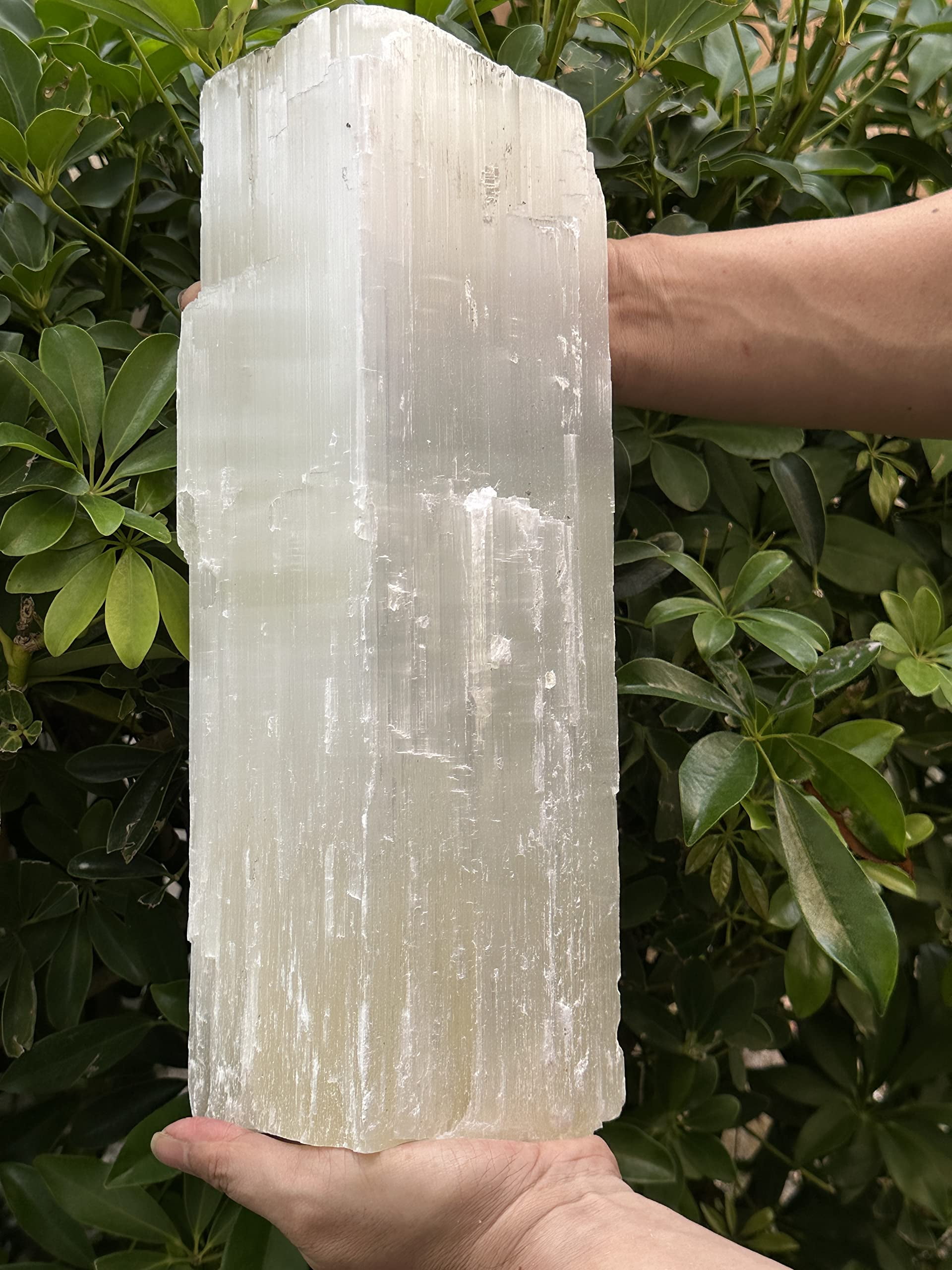 Jumbo Selenite Log, Natural White Crystal Huge Selenite Log, Giant Raw ...