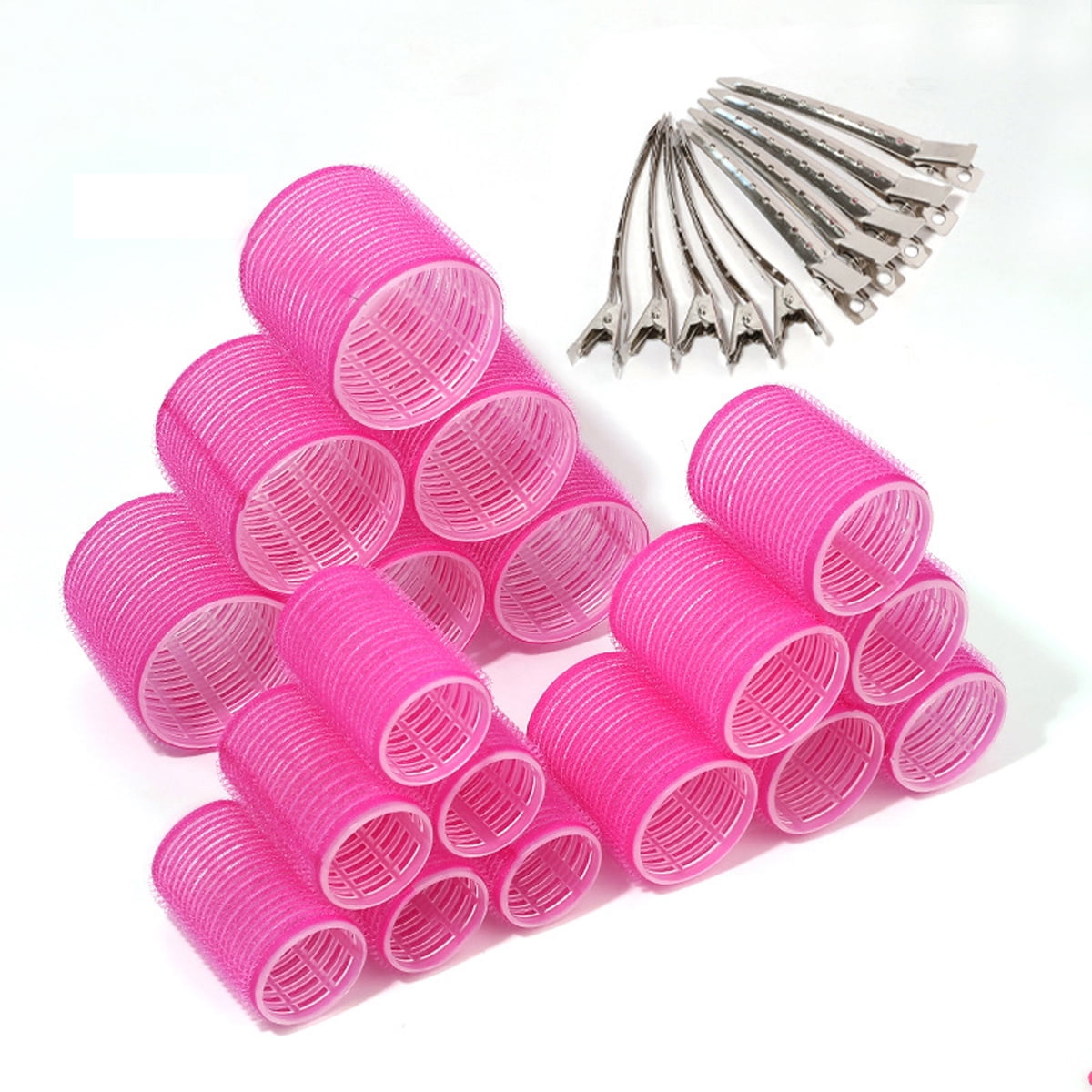 Jumbo Self Grip Rollers for Long Hair, Reusable Hair Rollers for ...
