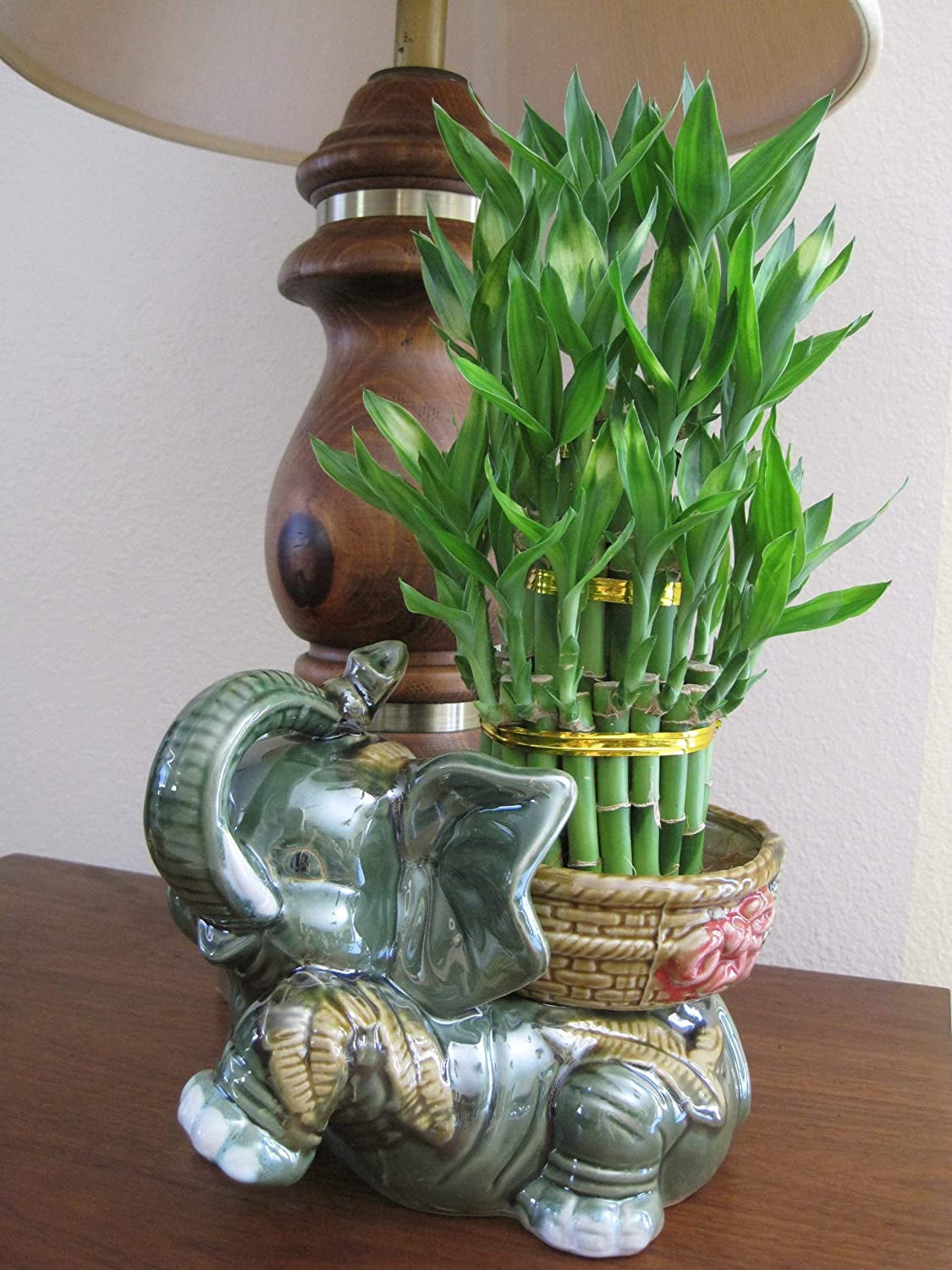 Jumbo Size Elephant Ceramic Vase with 3 Tier 4" 6" 8" Quality Lucky ...