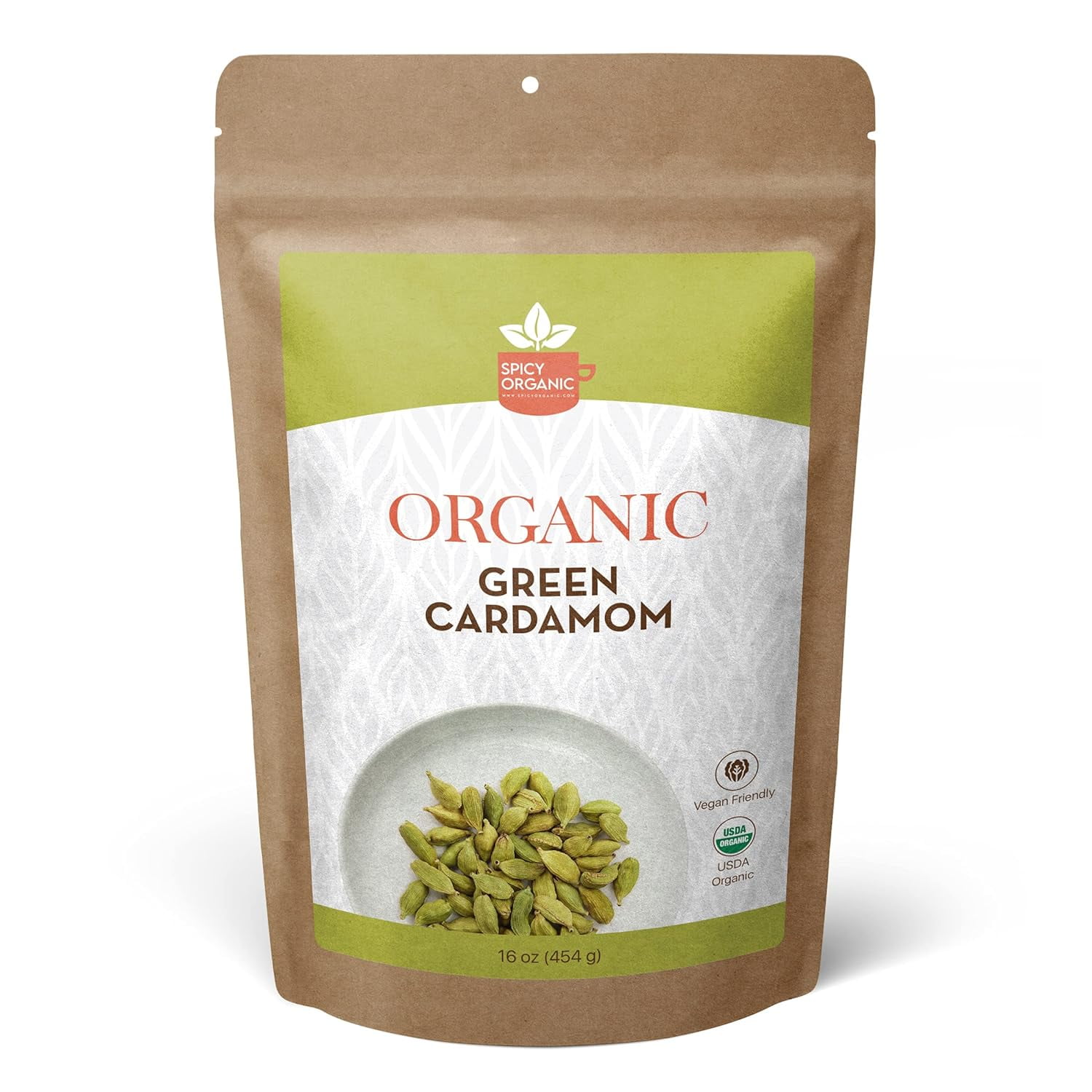 Jumbo Size Green Cardamom Pods - 16 oz - 100% Pure USDA Organic - Non ...