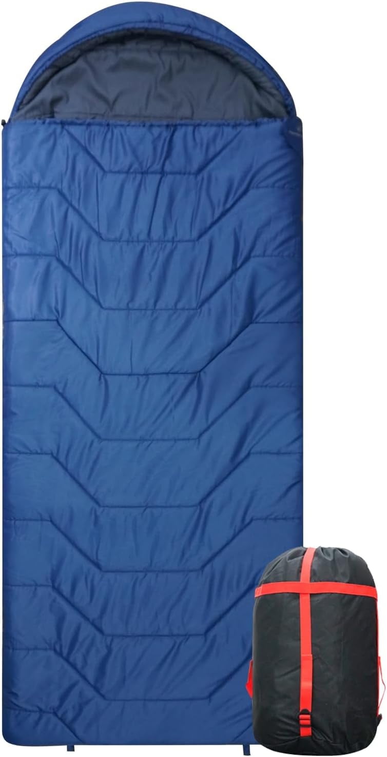 Jumbo Sleeping Bag for Adult&Kids,Cold&Warm Weather with Compression ...