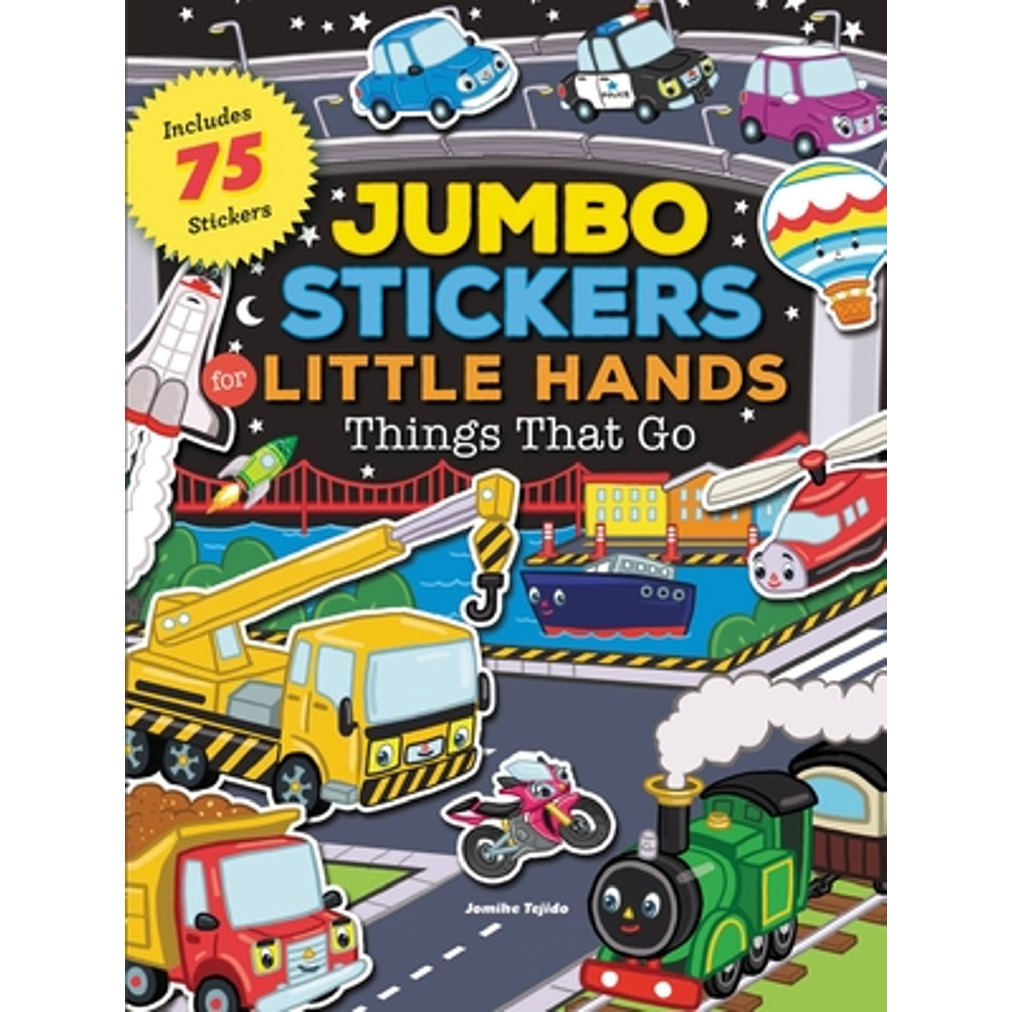 Pre-Owned Jumbo Stickers for Little Hands: Things That Go : Includes 75 ...