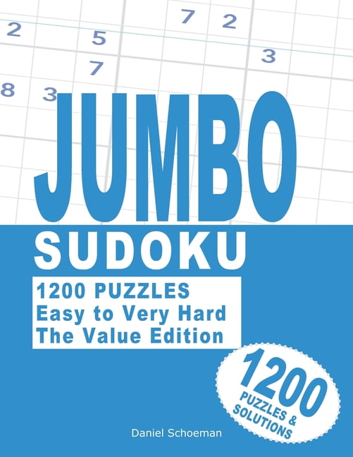 Jumbo Sudoku: 1200 Puzzles with 4 Levels. (Paperback) - Walmart.com
