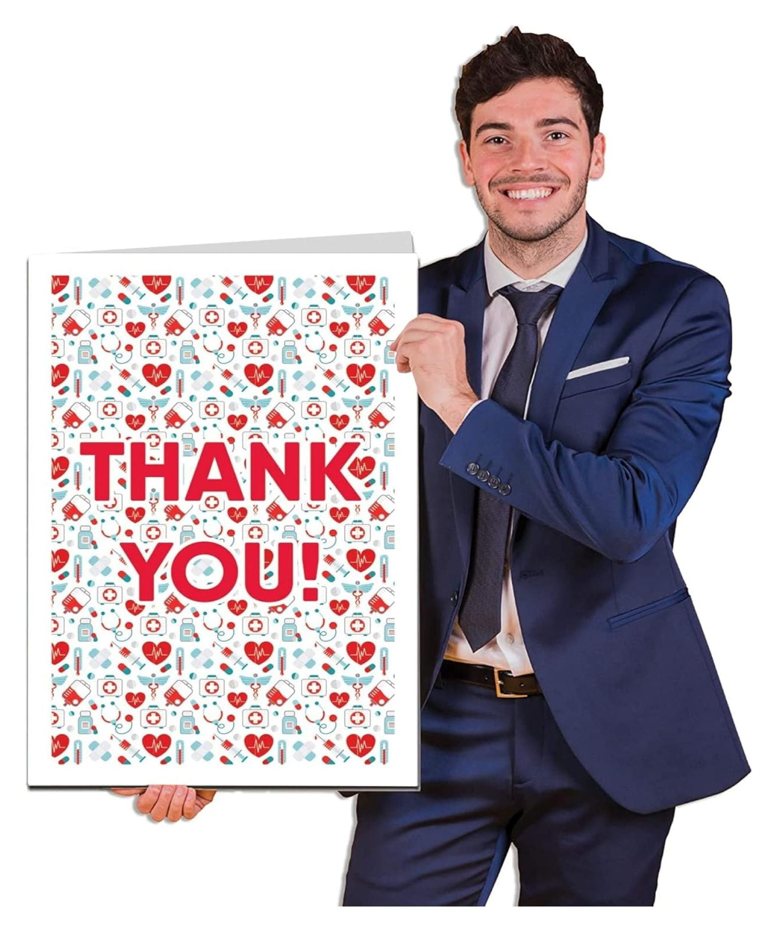 Jumbo Thank You Card (Medical) 2 feet x 3 feet Card with Envelope ...