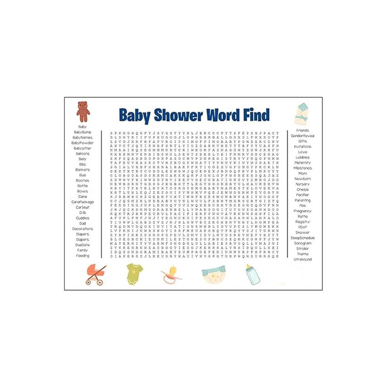 Jumbo Thanksgiving Word Search Poster, Giant 36"X24" Wall Game, Fun ...