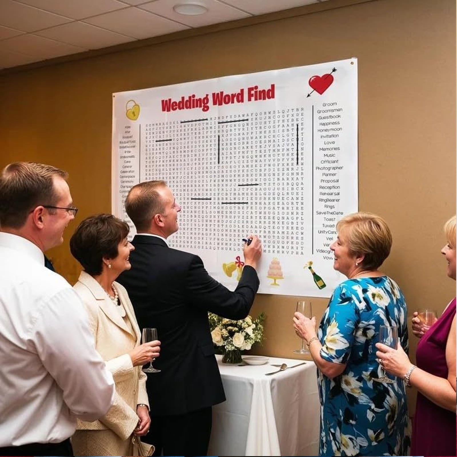 Jumbo Thanksgiving Word Search Poster, Giant 36"X24" Wall Game, Larger ...