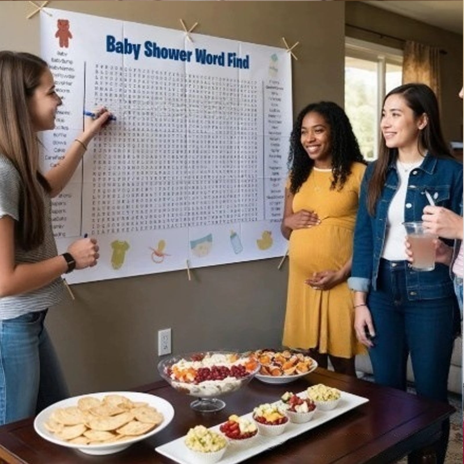 Jumbo Thanksgiving Word Search Poster, Giant 36"X24" Wall Game, Larger ...