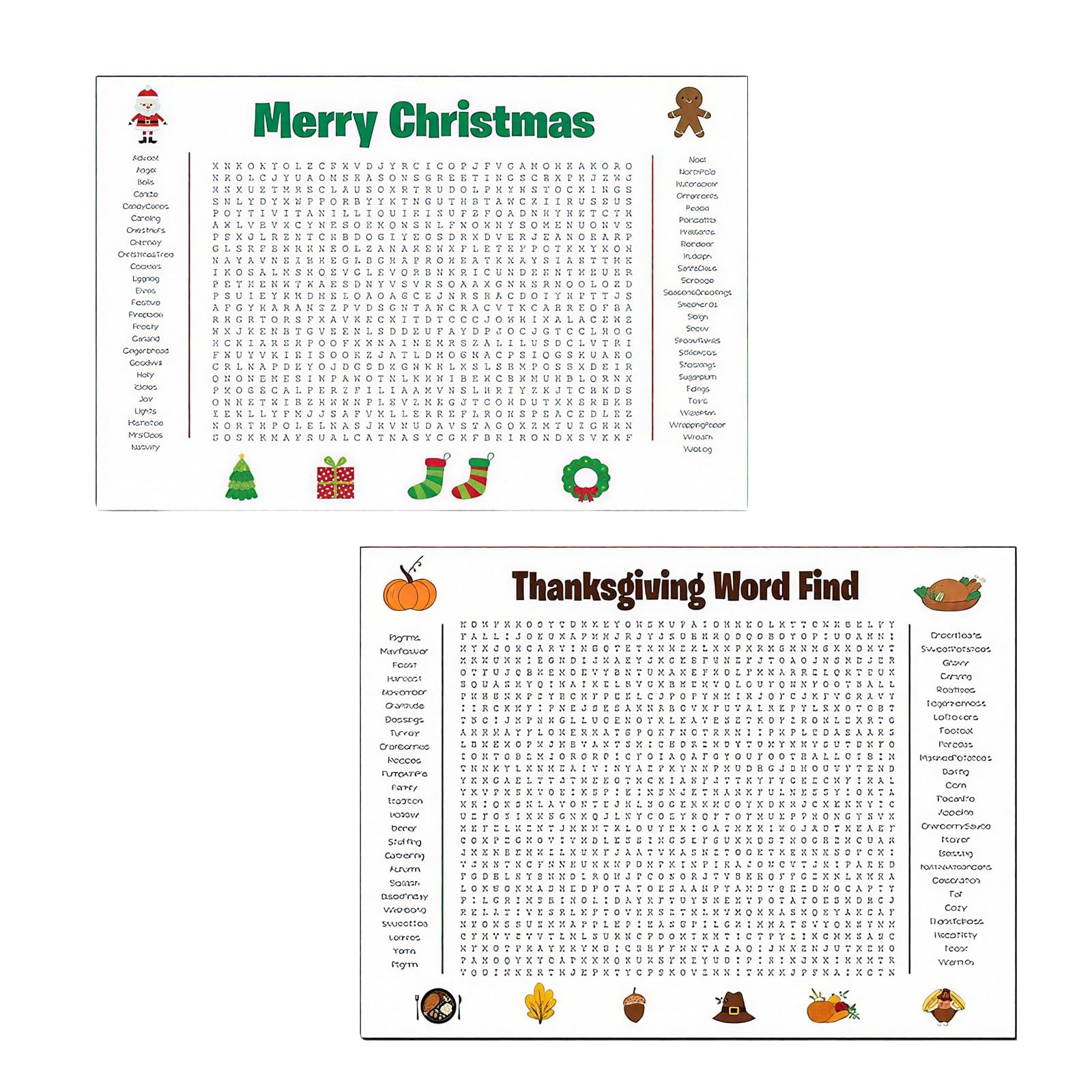 Jumbo Thanksgiving Word Search Poster, Giant 36"x24" Wall Game for ...