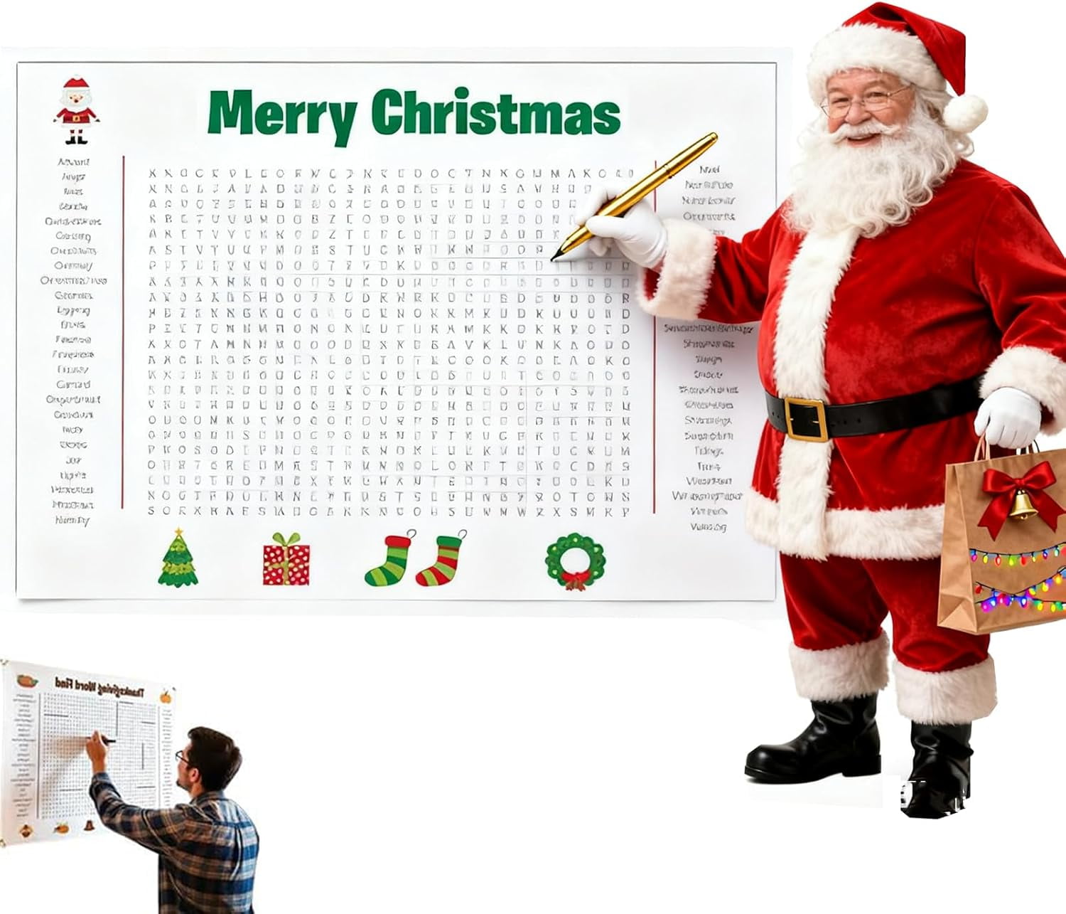 Jumbo Thanksgiving Word Search Poster, Giant 36"x24" Wall Game for ...