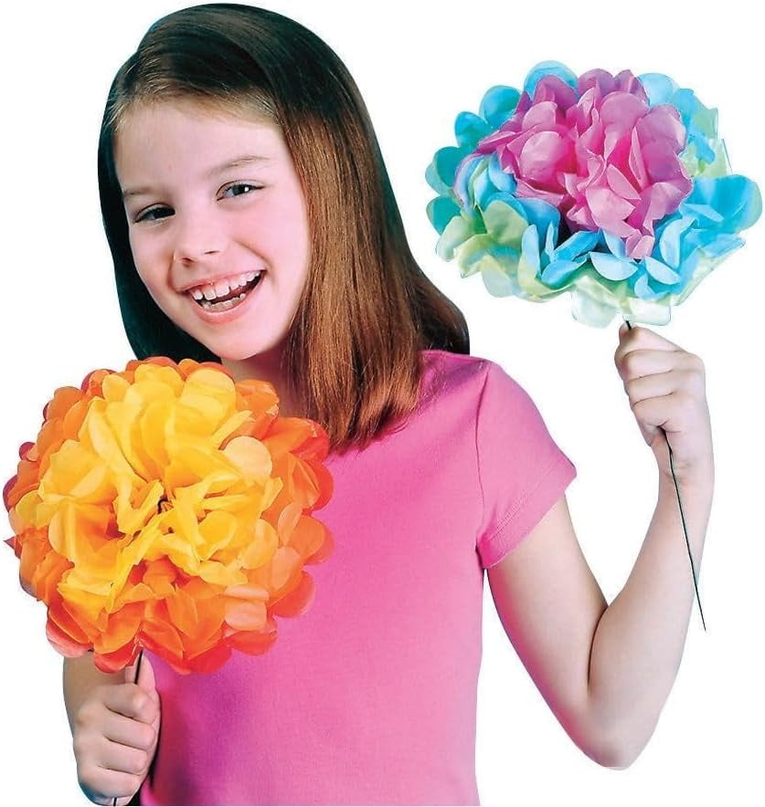 Jumbo Tissue Flower Craft Kit (Pack of 84) - Walmart.com