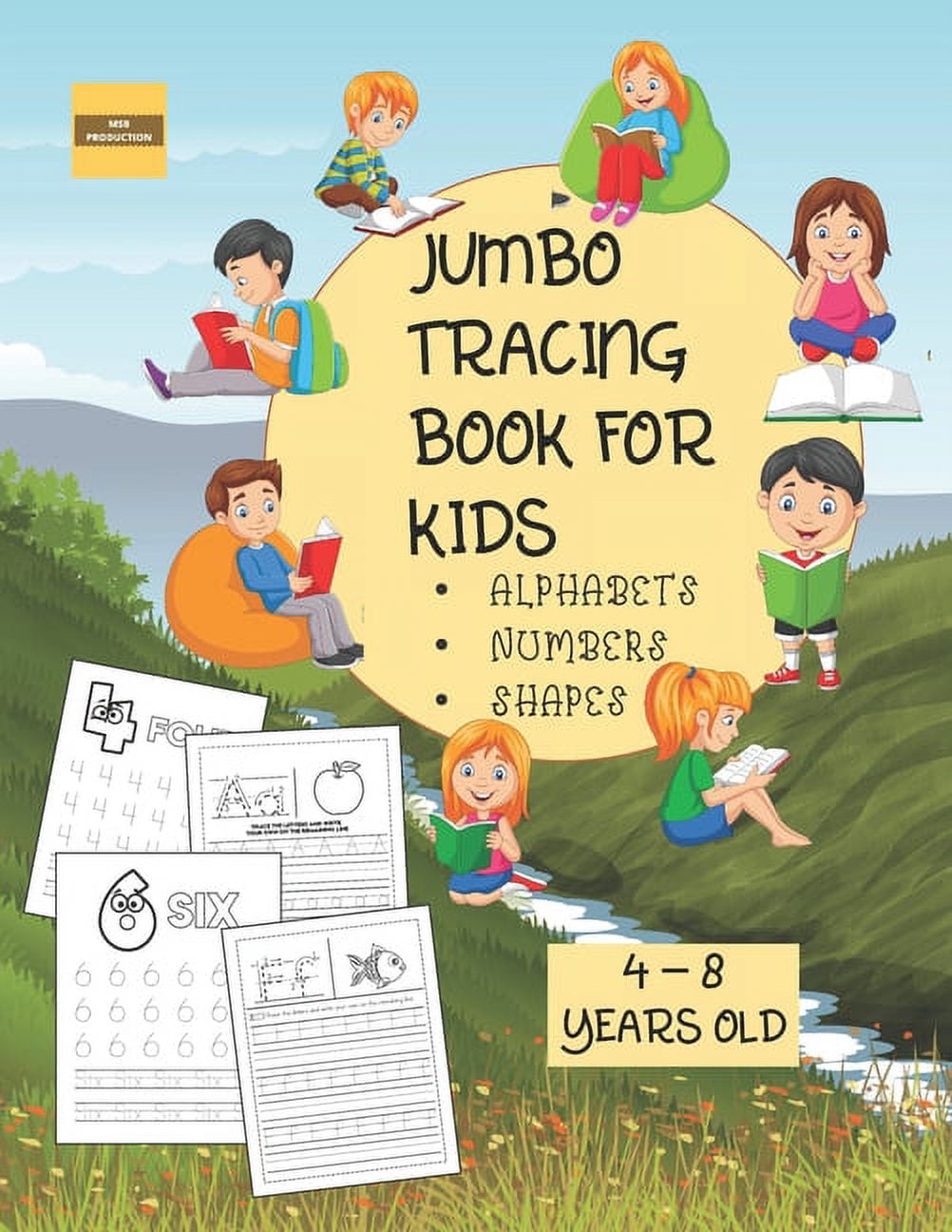 Jumbo Tracing Book For Kids ( Alphabet, Numbers and Shapes): More than ...