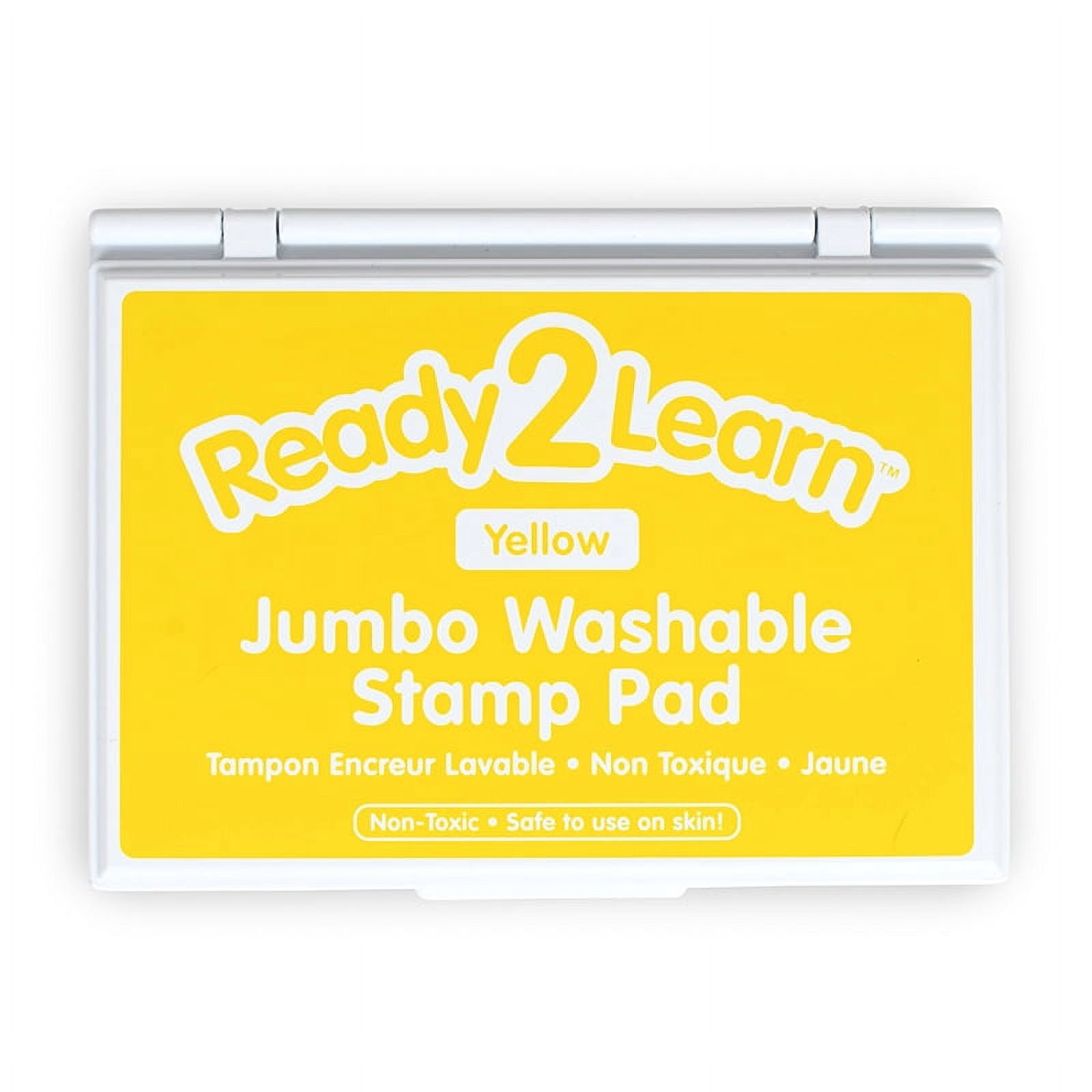 Jumbo Washable Stamp Pad - Yellow - 6.2"L x 4.1"W | Bundle of 2 Each ...
