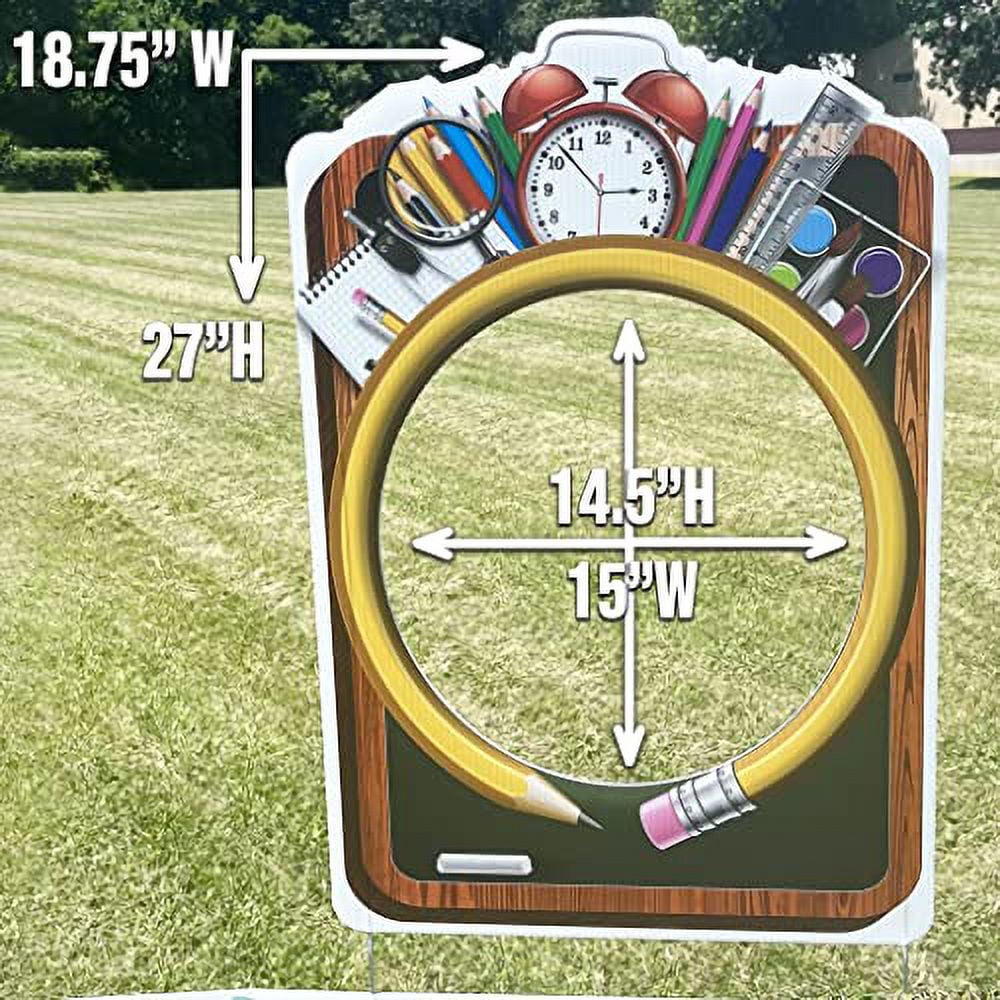 Jumbo Welcome Back To School Yard Sign, 36x72 Inches, 6 Sign Set ...