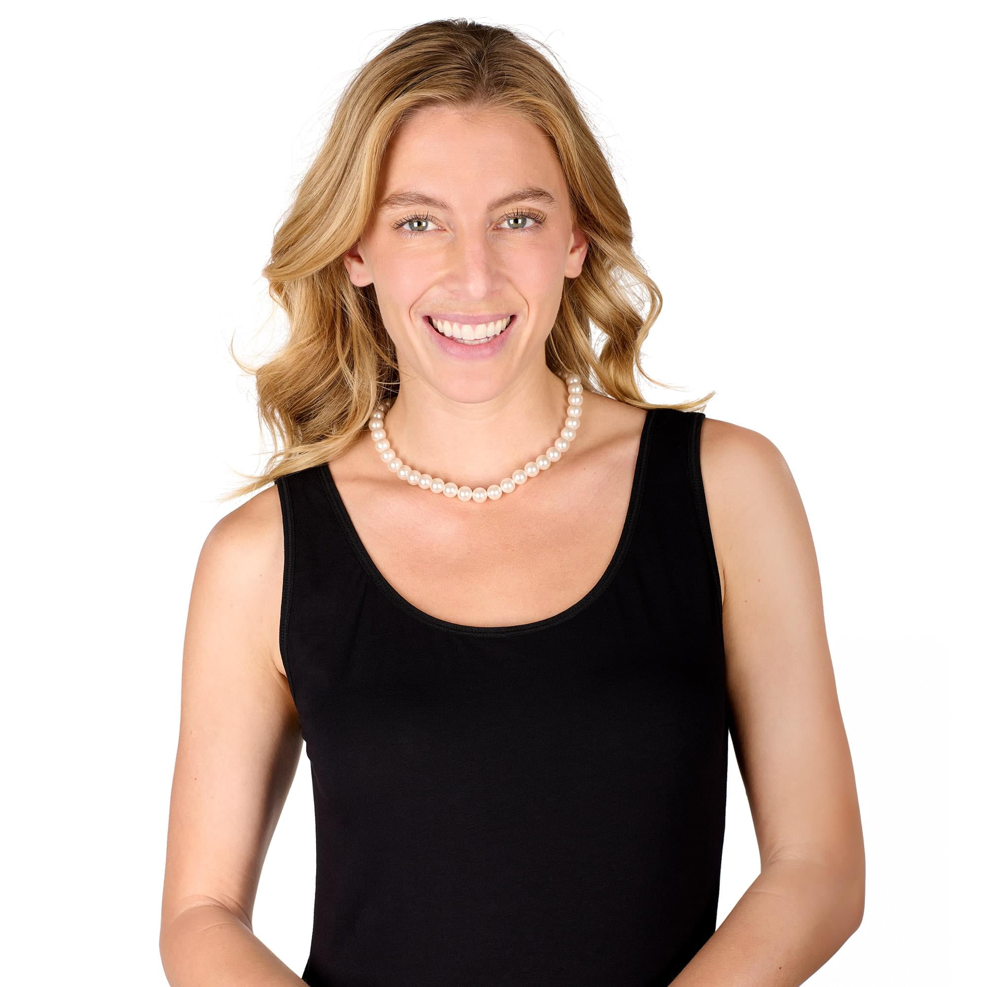 Jumbo White Pearls Adult Costume Necklace - Walmart.com