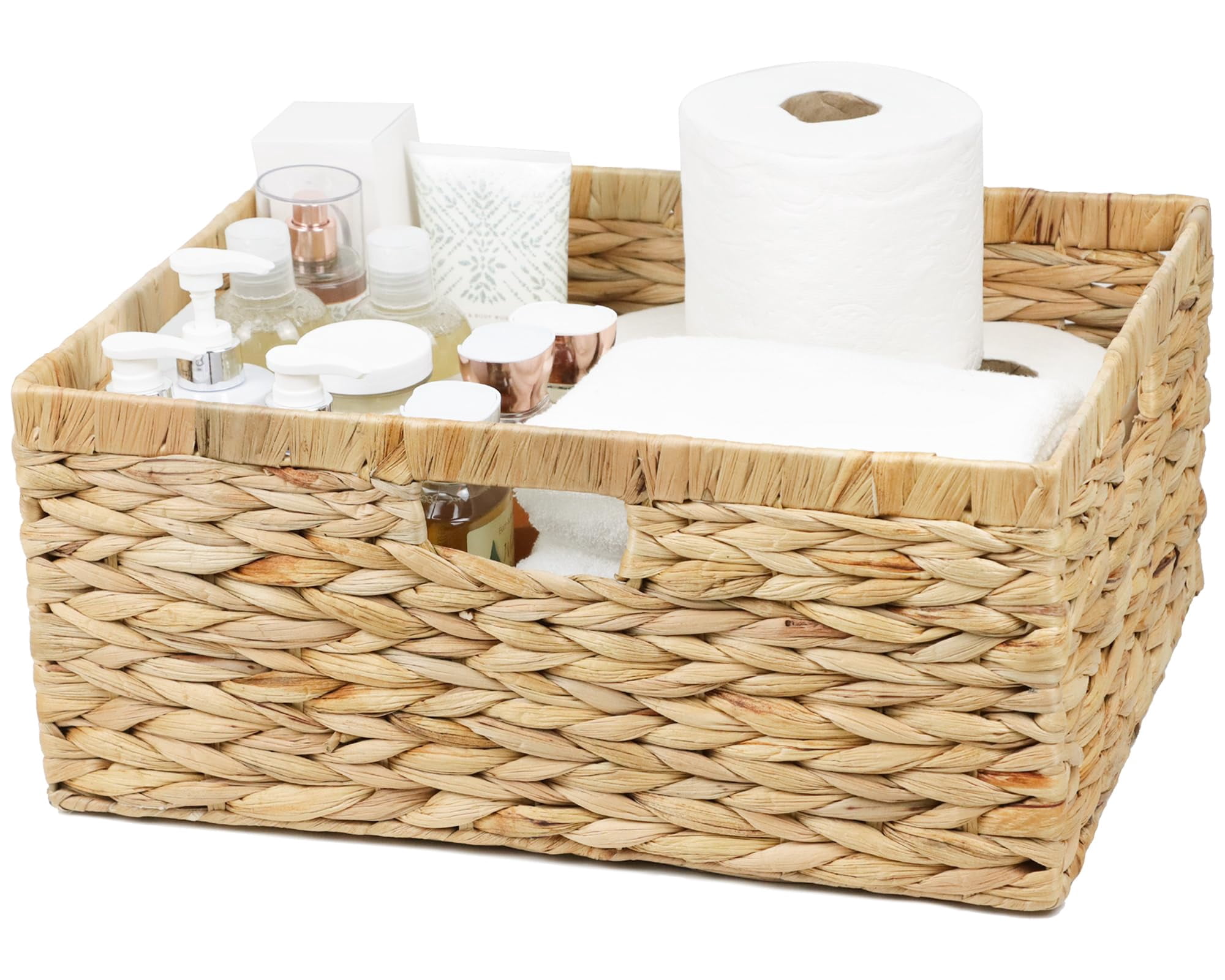 Jumbo Wicker Basket, Rectangular Wicker Baskets for Storage, Water ...