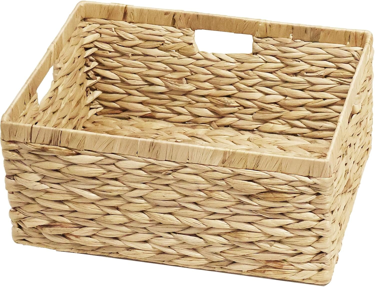 Jumbo Wicker Basket, Rectangular Wicker Baskets for Storage, Water Hyacinth Extra Large Storage ...