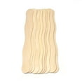 Large 8-Inch Jumbo Wooden Paddle Craft Sticks, Giant Natural 10-Count ...
