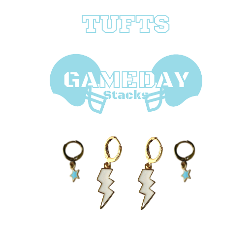 Jumbos Classic Gameday Stack white mini enamel bolts and baby blue baby ...