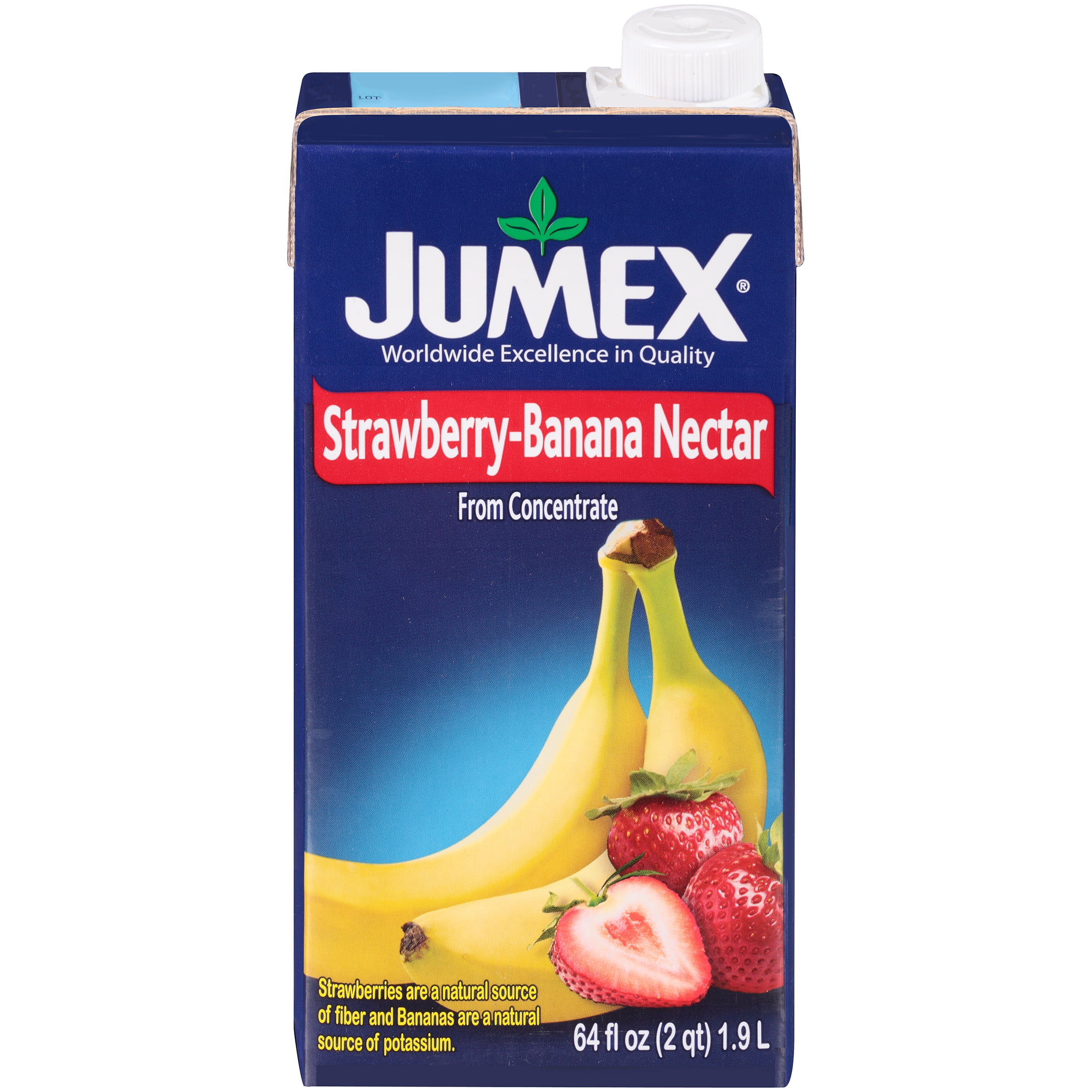 Jumex Strawberry Banana Nectar from Concentrate, 64 Fl. Oz. - Walmart ...