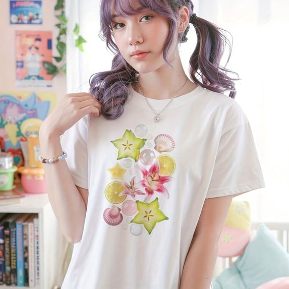 Juminocore , Beach Gyaru T-S1Hirt, Y2K Summer S1HI1ROastal Vation ...