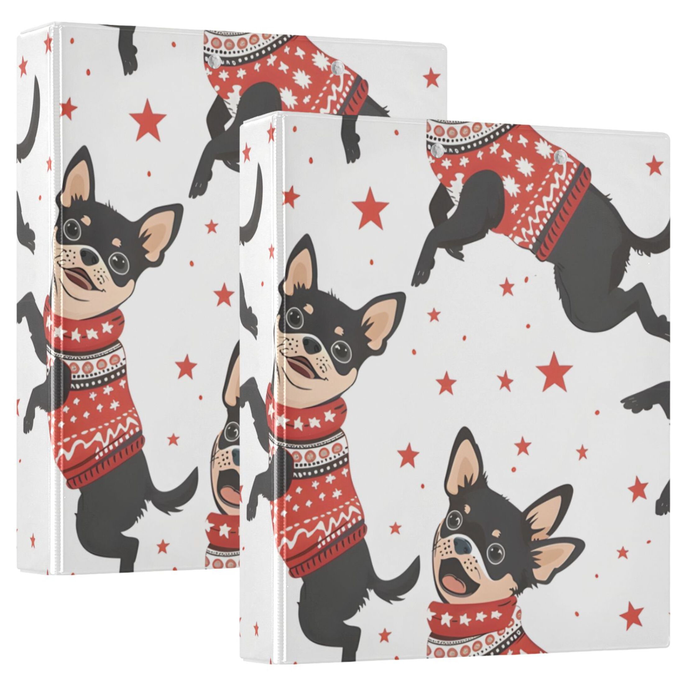 Jump Dogs File Folder 3 Ring Binders 1.5 inch Hardcover File Folders ...