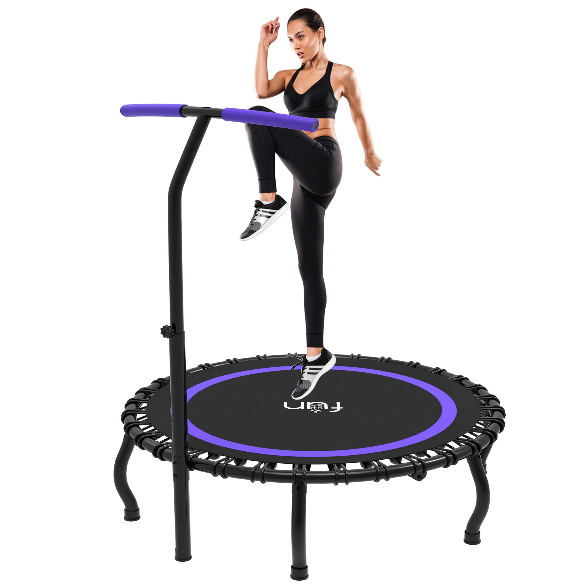 Jump Into Fun 40"/48"/50" Fitness Mini Trampoline for Adults, Foldable ...