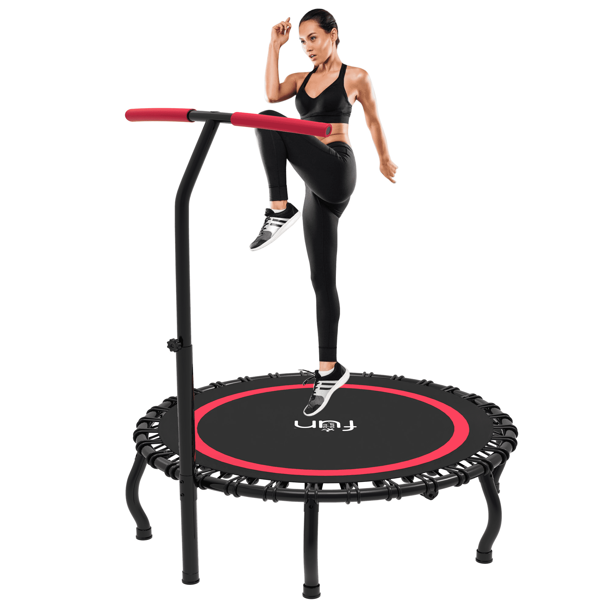Jump Into Fun 40'' Foldable Mini Trampoline with Durable Bungees and ...